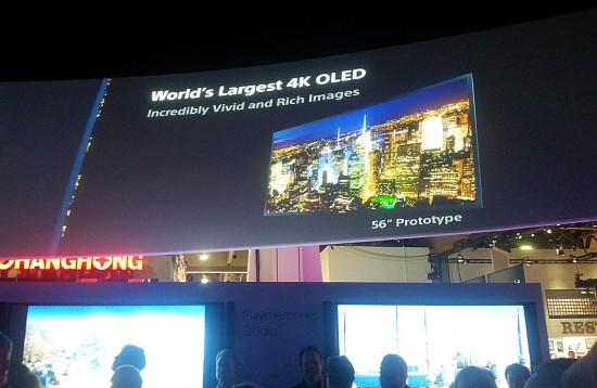 [CES2013]소니, 56인치 UHD OLED TV 첫공개, 하지만… - 아시아투데이