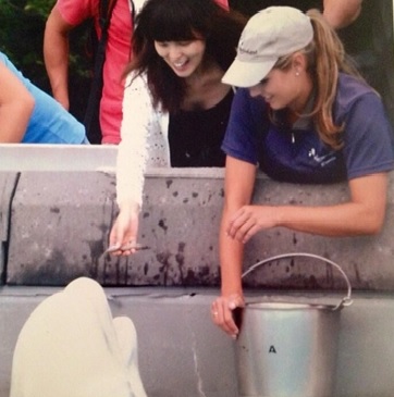 선예 근황 ‘눈길’...돌고래와 함께 즐거운 시간 - 아시아투데이