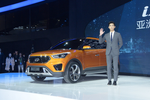 [포토] 현대차, 베이징모터쇼에 ‘ix25’ 전세계 최초 공개 - 아시아투데이
