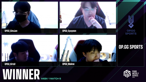 [PWS 페이즈1] 역시는 역시 ‘OPGG’ 2치킨...1일차 1위 마무리 - 아시아투데이